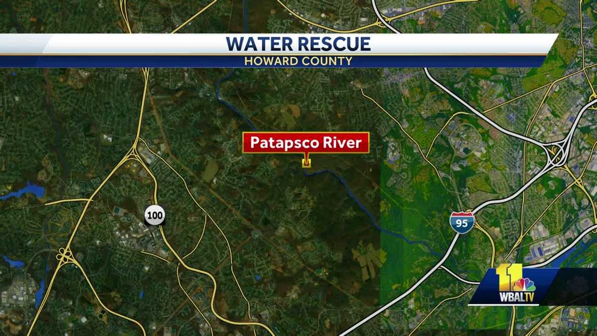 2 people rescued from Patapsco River
