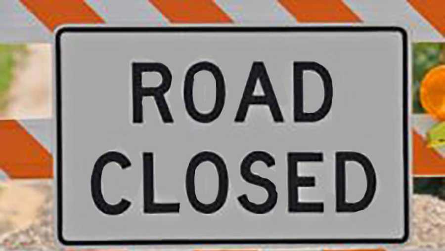 Emergency road closure in downtown Asheville