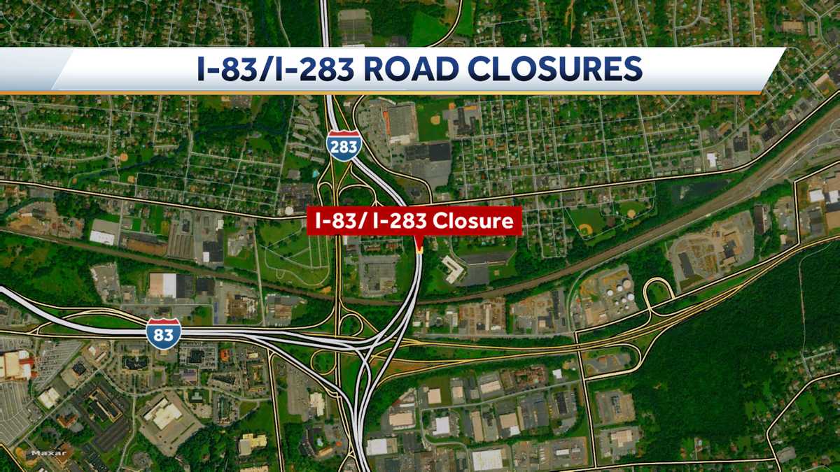Weekend closure on Interstate 83