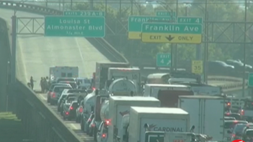 Lanes on I-610 East at Franklin Avenue have opened back up