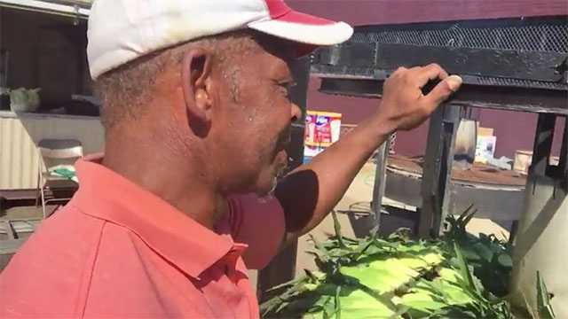 What makes the roasted corn at the fair so delicious?