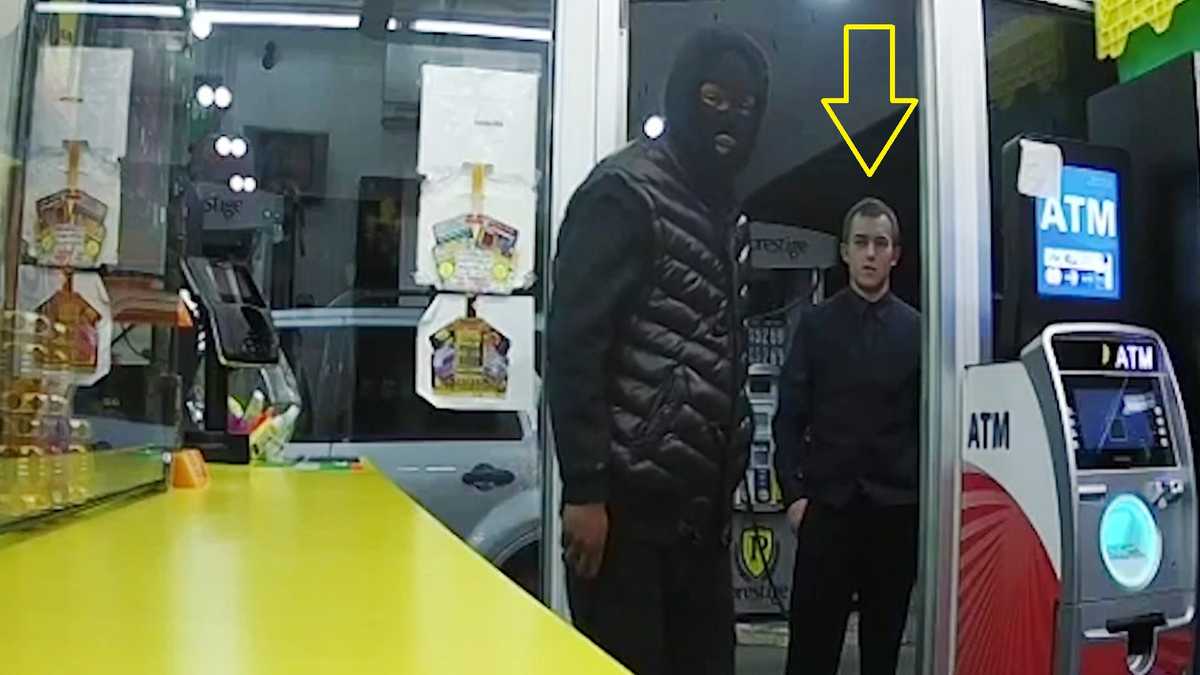 Guy thwarts robbery with a stare down