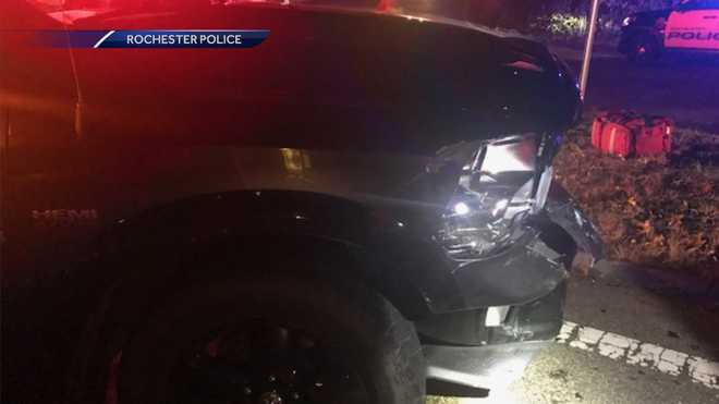 Woman hospitalized following 3-car crash in Rochester