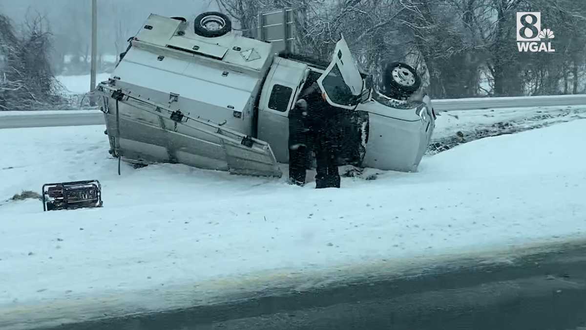 Crashes piling up in South-Central PA as winter storm hits