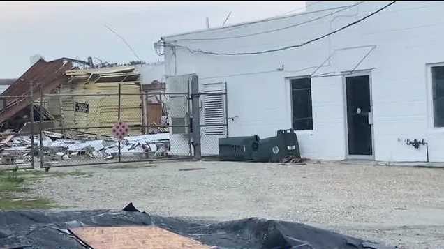 Possible microburst causes damage to Daytona Beach building, fire ...