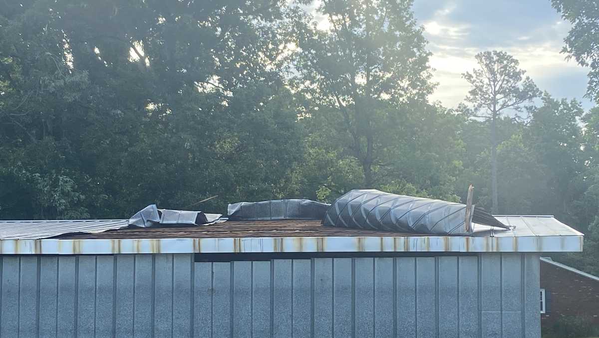 PHOTOS: damage to buildings on farm, trees after storm