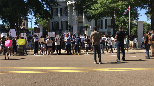 Peaceful protest in downtown Jackson ends with no disturbances