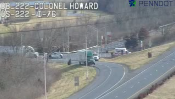 Crash reported on Route 222 in Lancaster County, Pa.