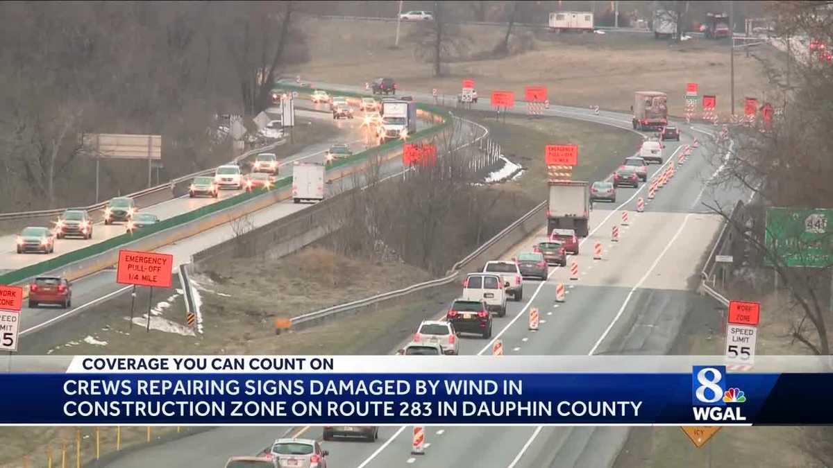 Express lane through Route 283 construction in Dauphin County to shut ...