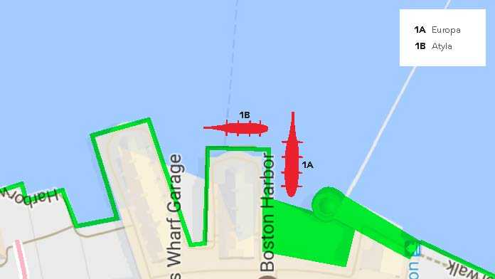 Which ships do you want to see? Sail Boston berthing maps