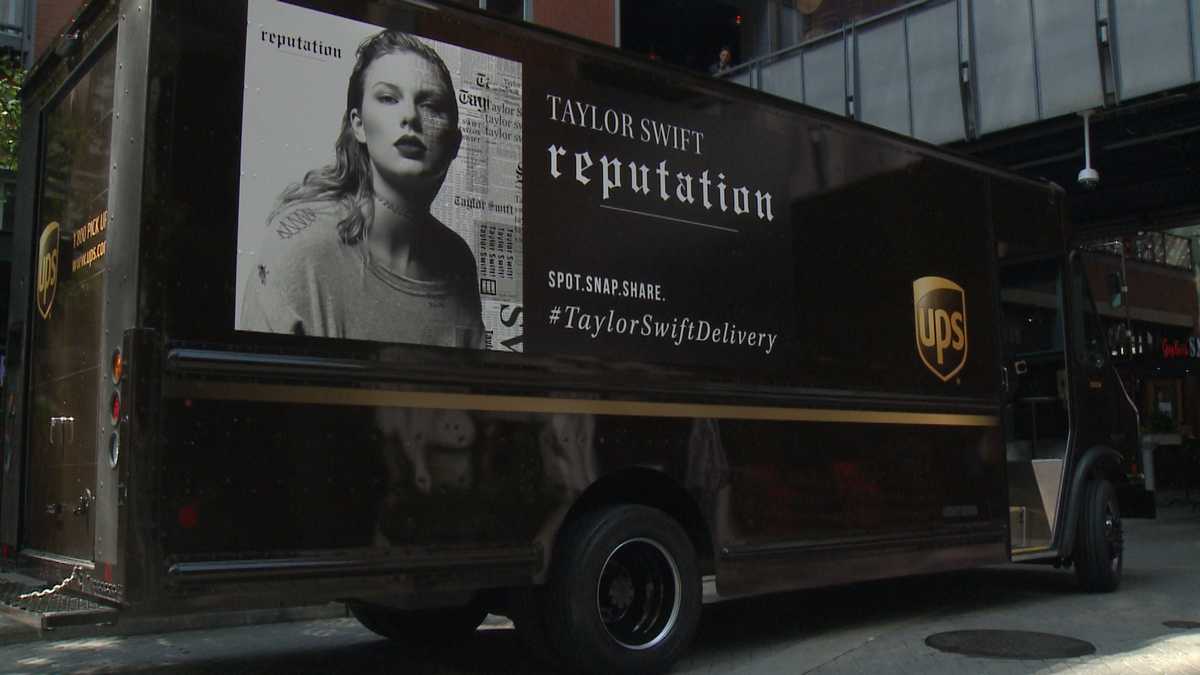 UPS unveils Taylor Swift-themed delivery trucks