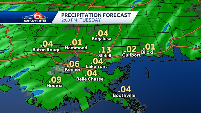 Isolated strong storm is possible