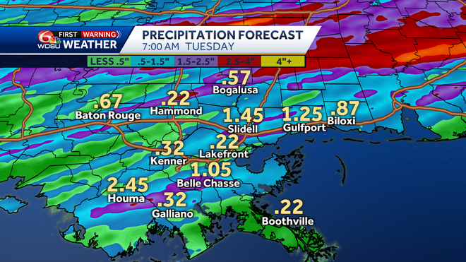 New Orleans weather: Severe storms, tornadoes possible Monday