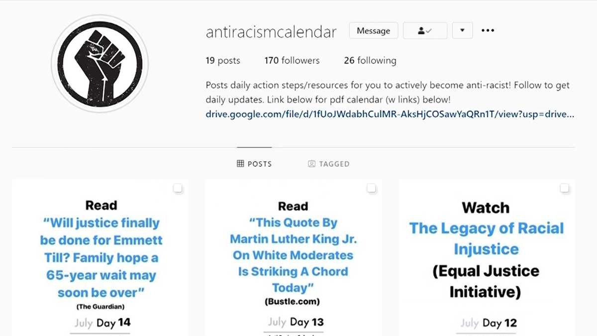 Teen creates 'anti-racism' calendar