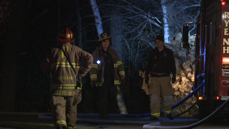 Rye fire department responds to brush fire