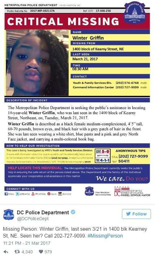 Missing black girls in DC spark outrage, prompt calls for federal help