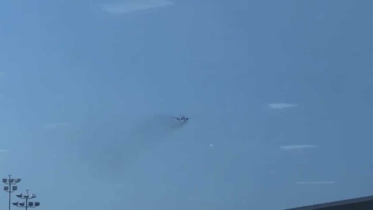 'I've never seen that before': Plane lands safely after flames shoot ...