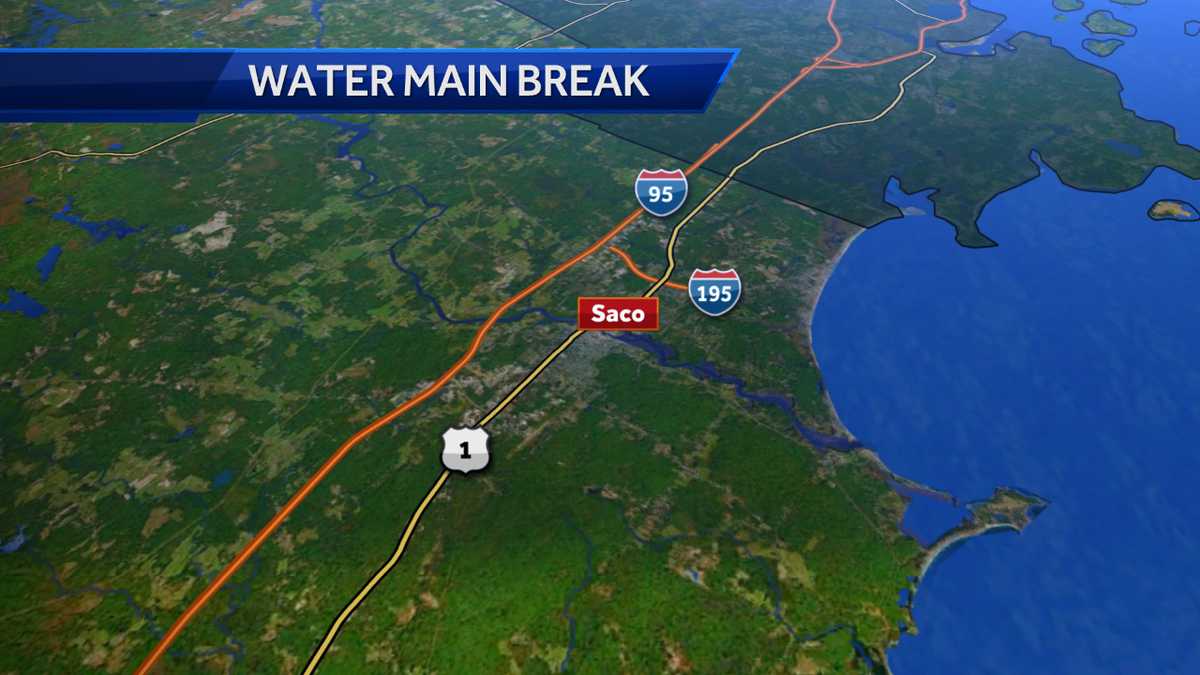 Northbound side of Route 1 in Saco closed to traffic