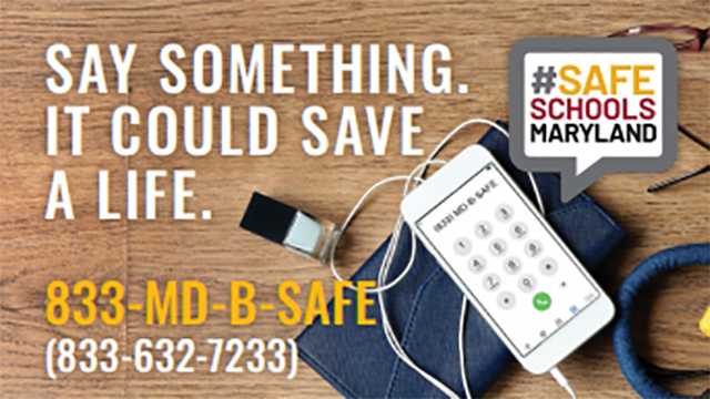 New Safe Schools Maryland tip line, app created to report threats