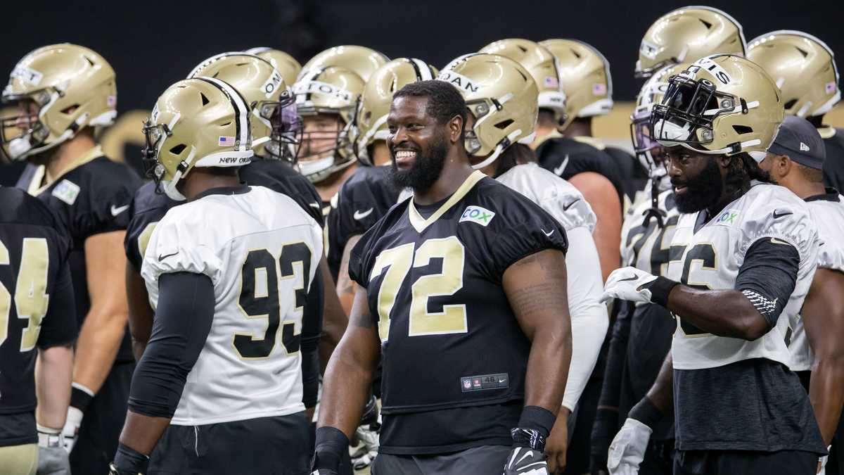 PHOTO GALLERY: Saints practice in the Superdome Saturday night