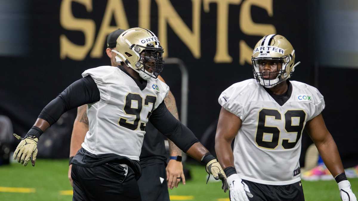 PHOTO GALLERY: Saints practice in the Superdome Saturday night