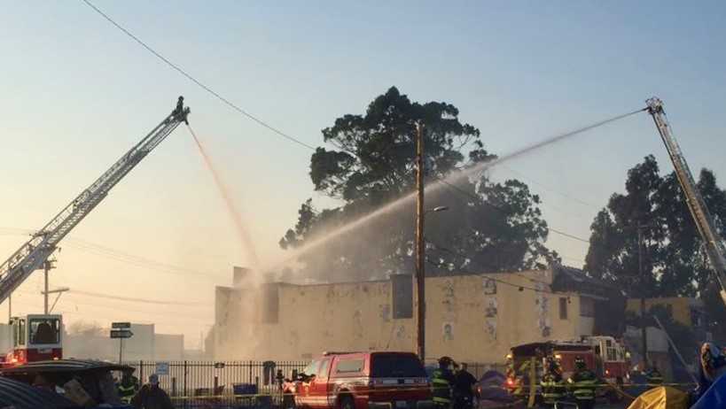 Vacant building catches fire in Salinas' Chinatown