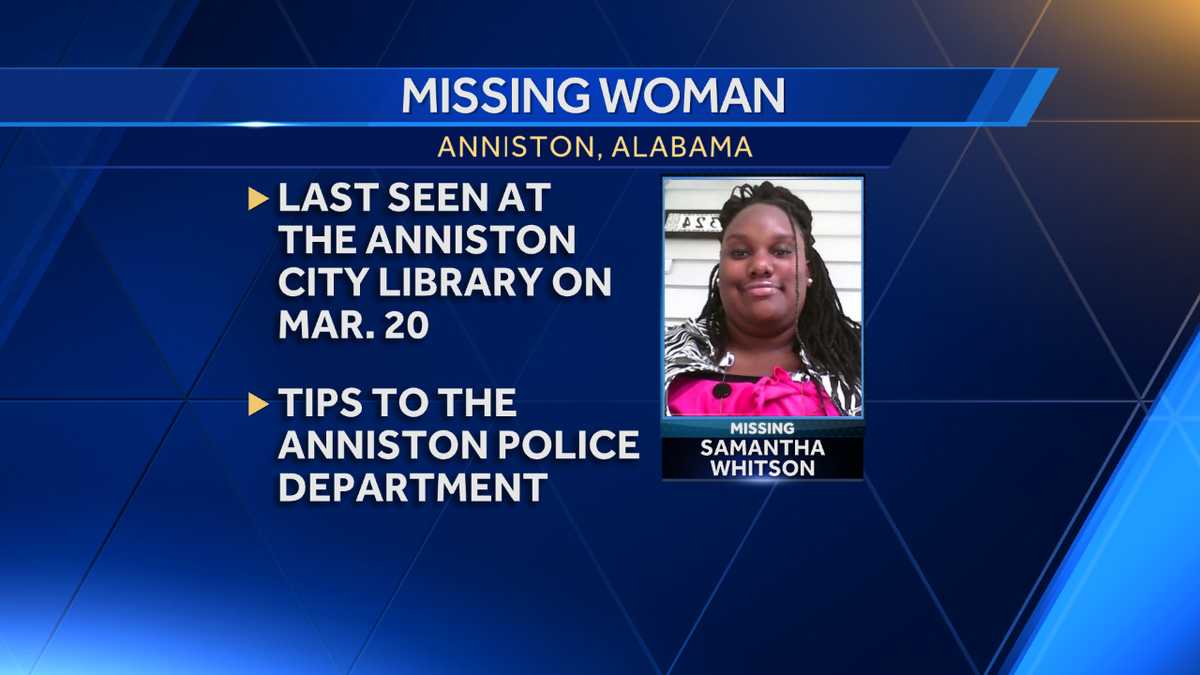 Anniston police searching for missing woman Anniston police searching for missing woman