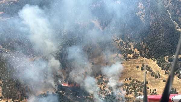 Fire burning in San Benito County nearly contained