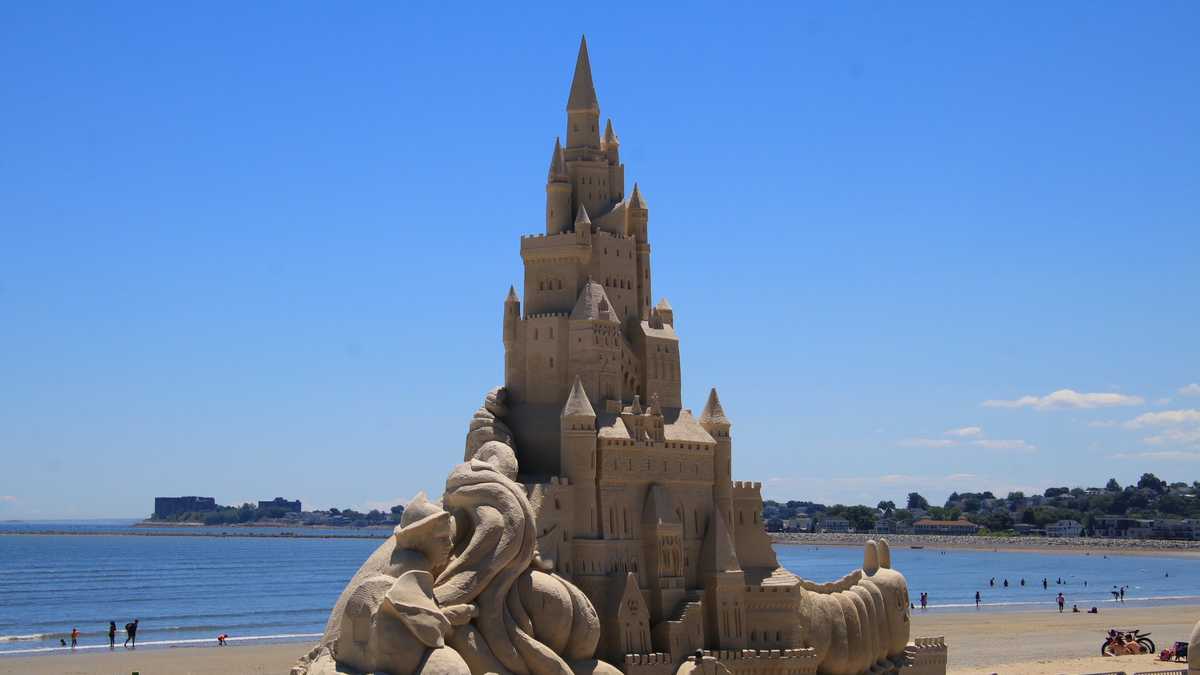 Sand sculptors shape masterpieces on Revere Beach
