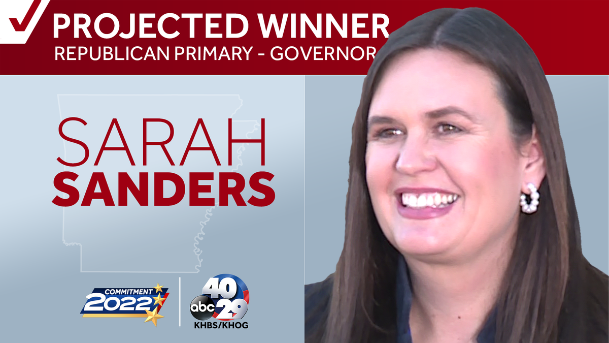 Arkansas GOP voters pick Sarah Huckabee Sanders as nominee for governor