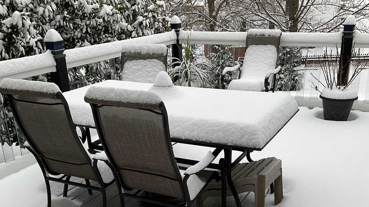 See Baltimore's first snow in 716 days in photos