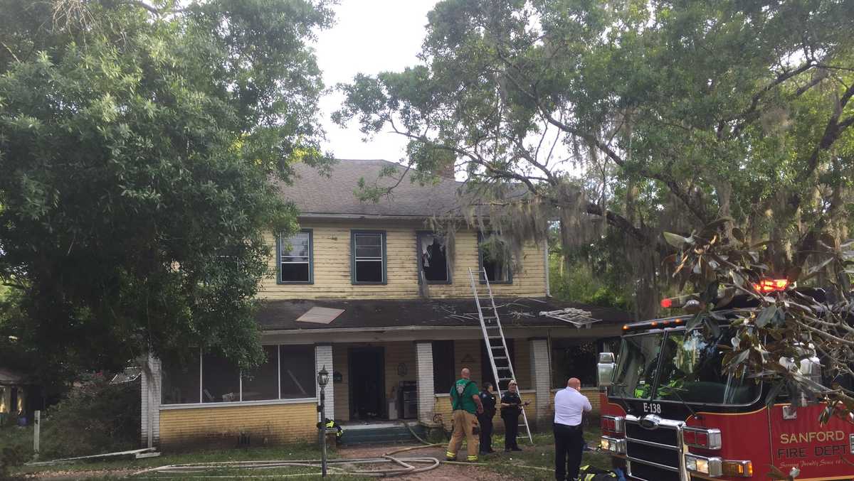 Sanford home goes up in flames; investigation underway