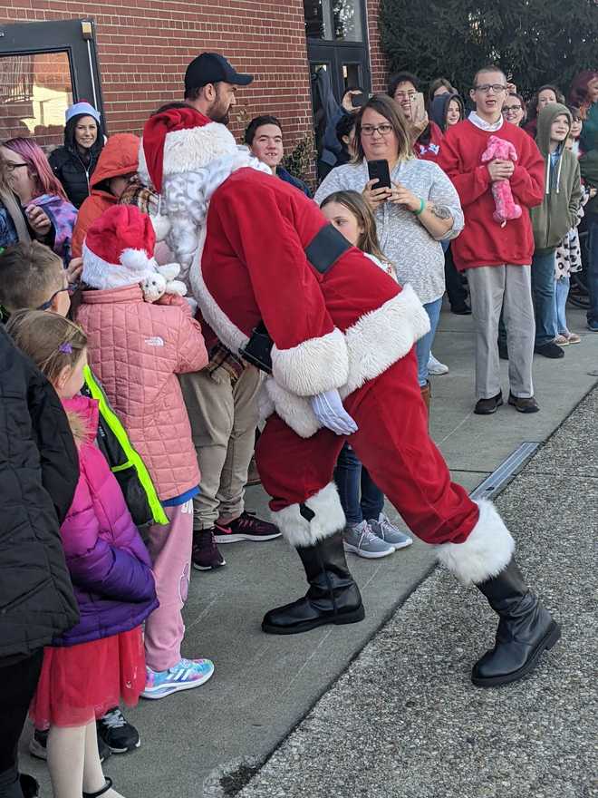 Santa brings smiles to Dream Factory kids at Mellwood Art Center