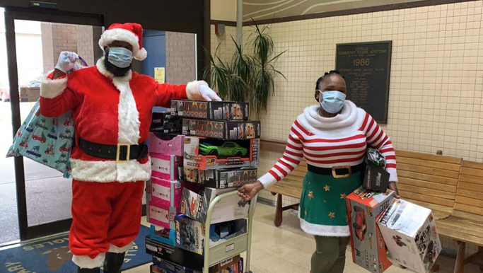 Marrero couples Santa Mrs. Claus classroom surprise