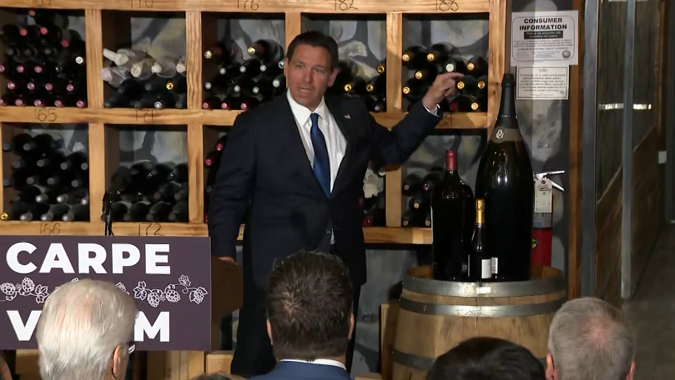 Giant wine bottles now sold in Florida