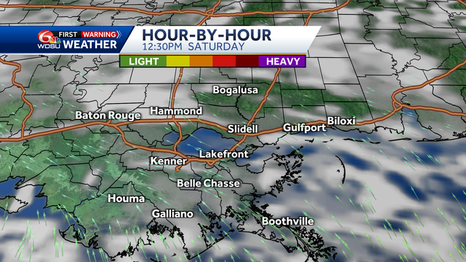 New Orleans Easter forecast weather high low temp rain chances