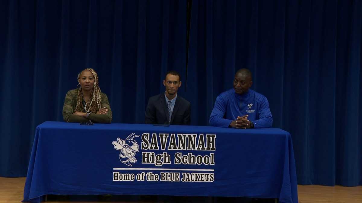 Savannah High School introduces Anthony Tolliver as head football coach