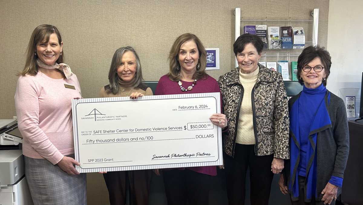 Savannah Philanthropic Partners awards $50,000 grant to SAFE Shelter