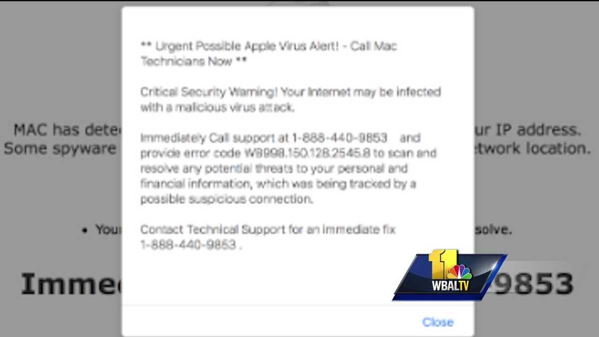 BBB warns of pop-up phone scams