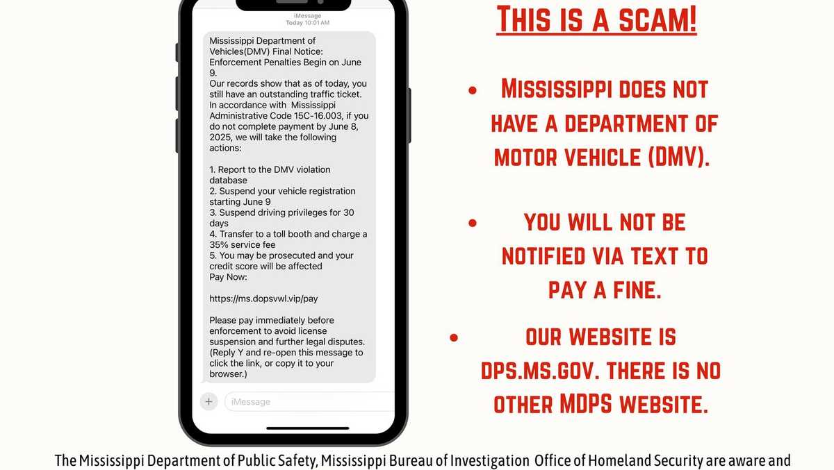 Officials warning people not to fall for fine payment license scam - WAPT