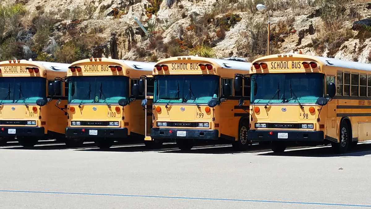 Girl forgotten on bus at Monterey school bus yard