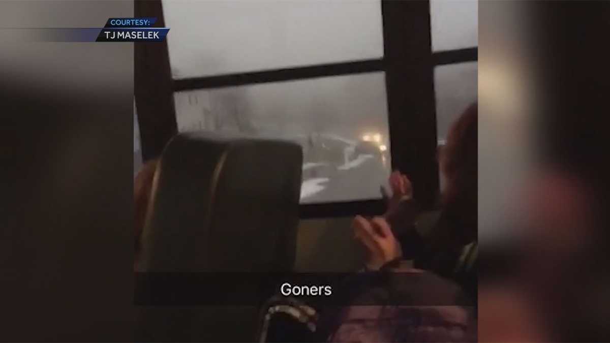 New video shows view from inside school bus sliding down icy New ...