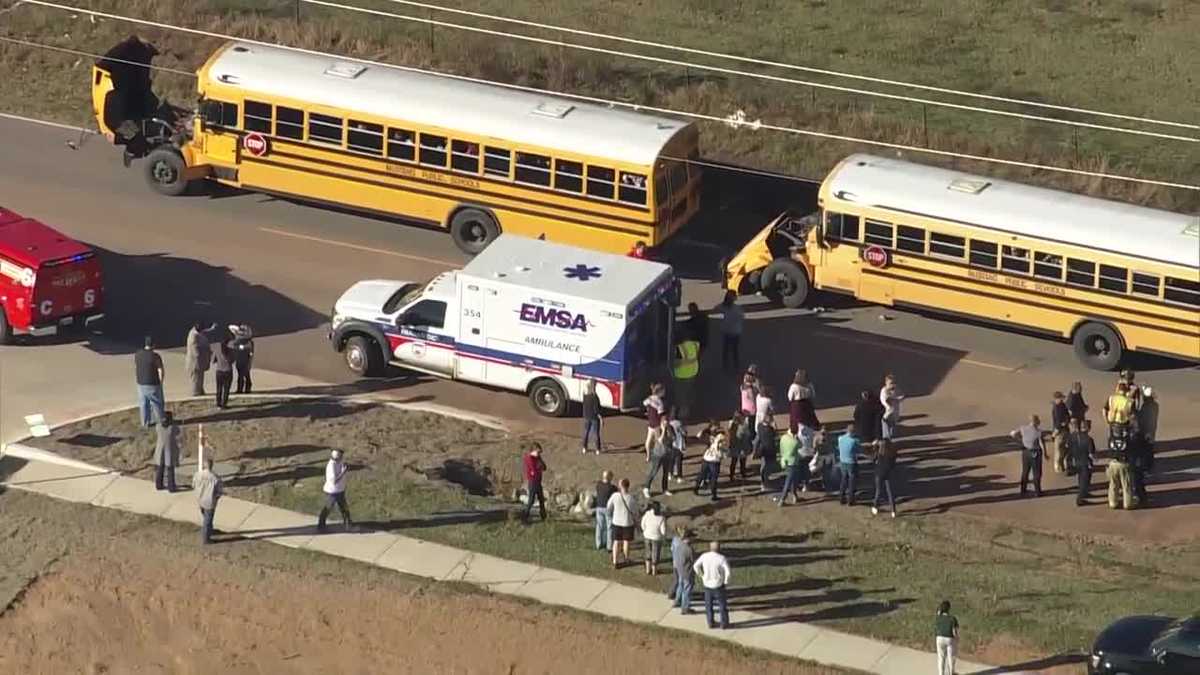 Two school buses involved in crash in southwest Oklahoma City