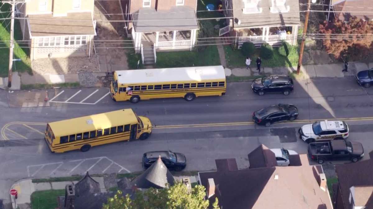 School bus involved in crash in Pittsburgh's Brighton Heights