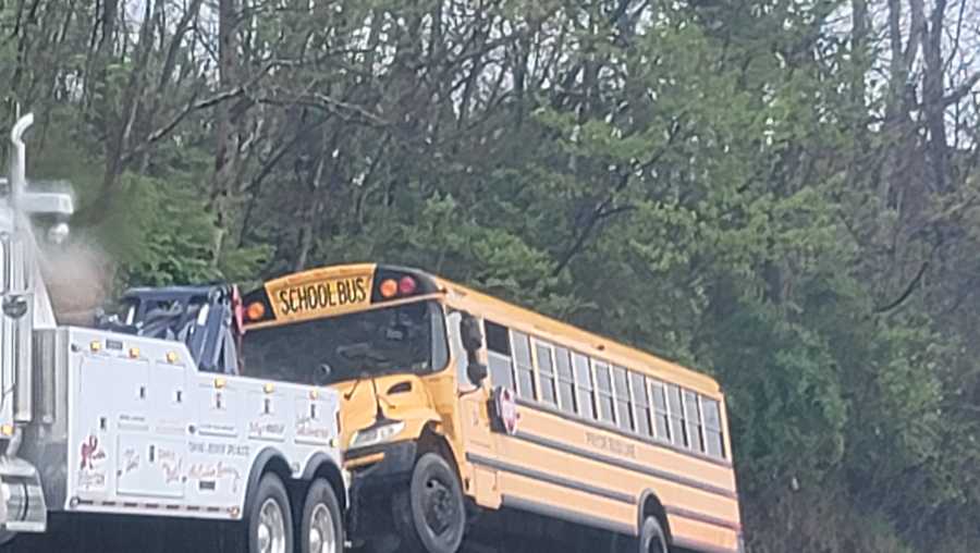 School bus goes off the road in Washington County
