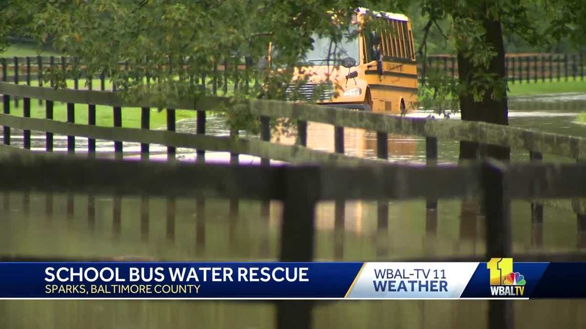 Crews rescue 3 people from school bus stuck in floodwaters in Sparks
