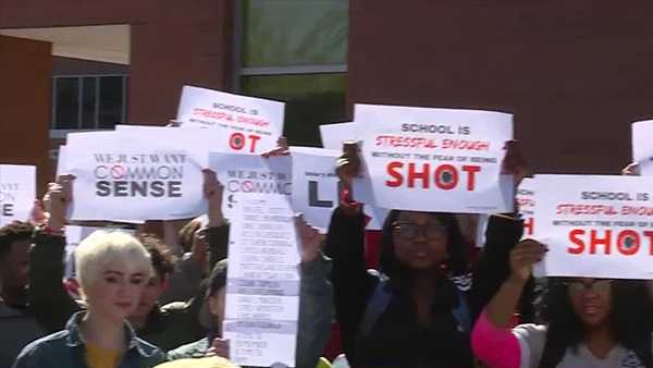 SCPA students stage walkout as part of Columbine anniversary