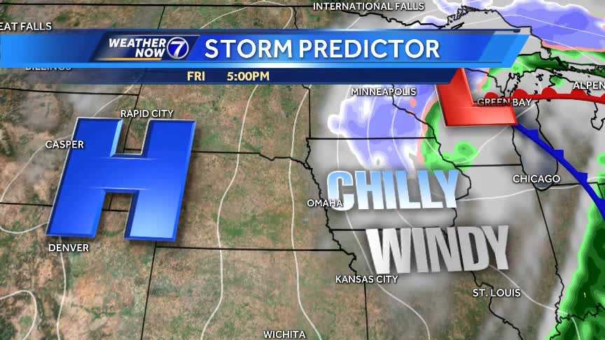 The gusty northwest winds are here, and cold air arrives tonight