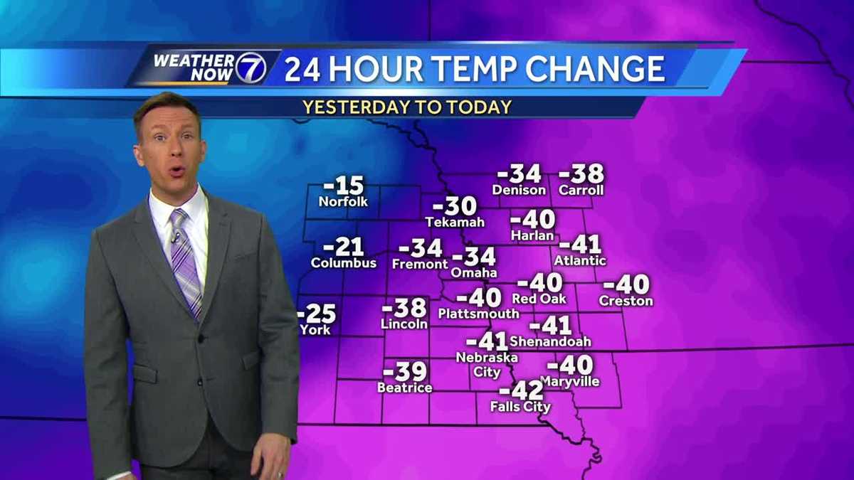 Temperatures continue to drop midweek with some snow showers Temperatures continue to drop midweek with some snow showers