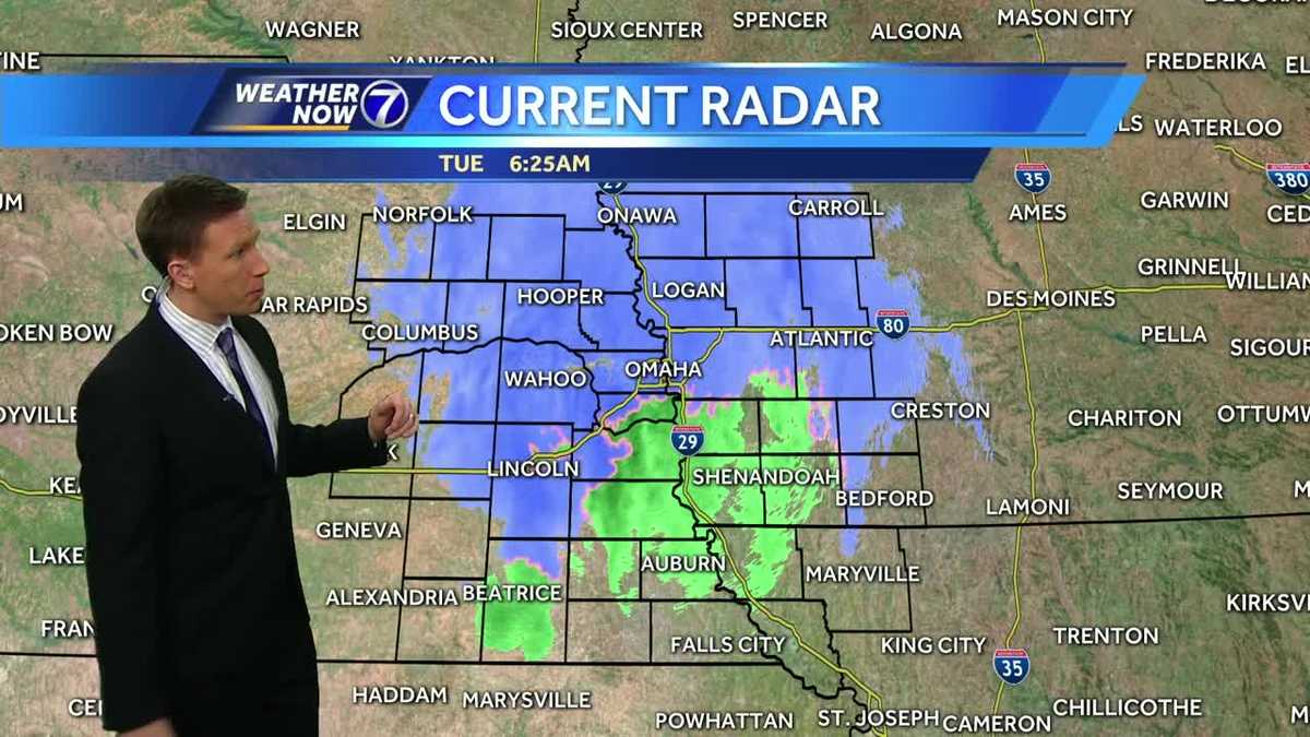 Wet, slushy snow Tuesday morning, finally some sun tomorrow!